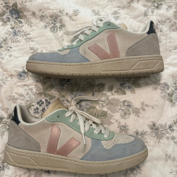 Veja | Shoes | Veja V Multicolor Suede Sneakers | Poshmark